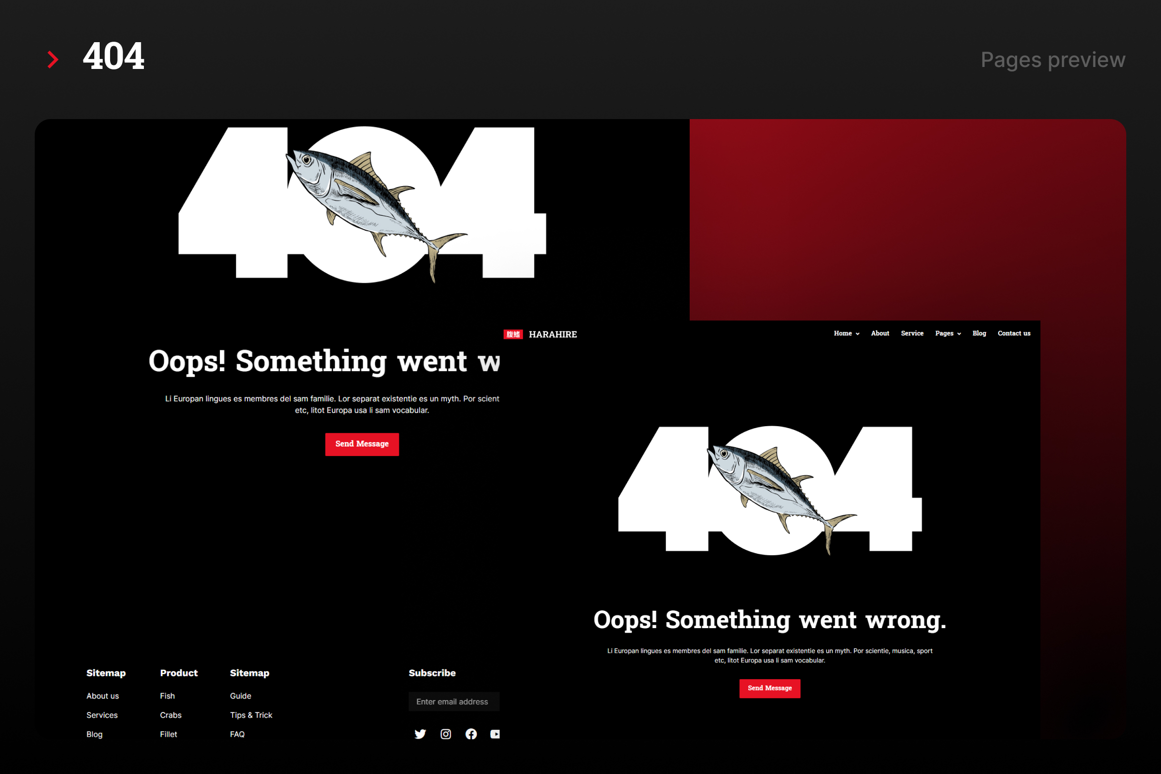 Harahire - Seafood Elementor Pro Template Kit by BrandEarth | ThemeForest
